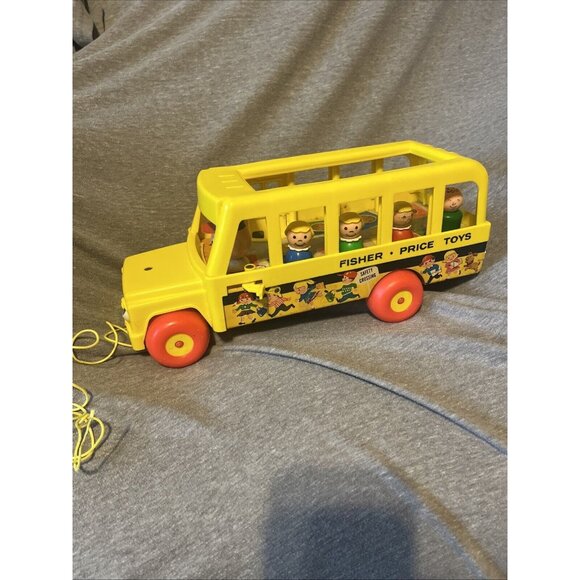 Fisher-Price | Toys | Vintage Fisher Price Little People School Bus 92 ...